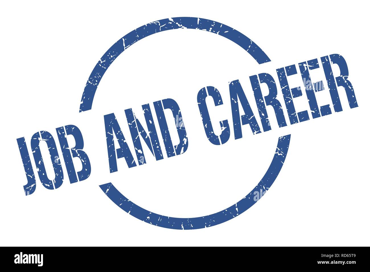 job and career blue round stamp Stock Vector Image & Art - Alamy