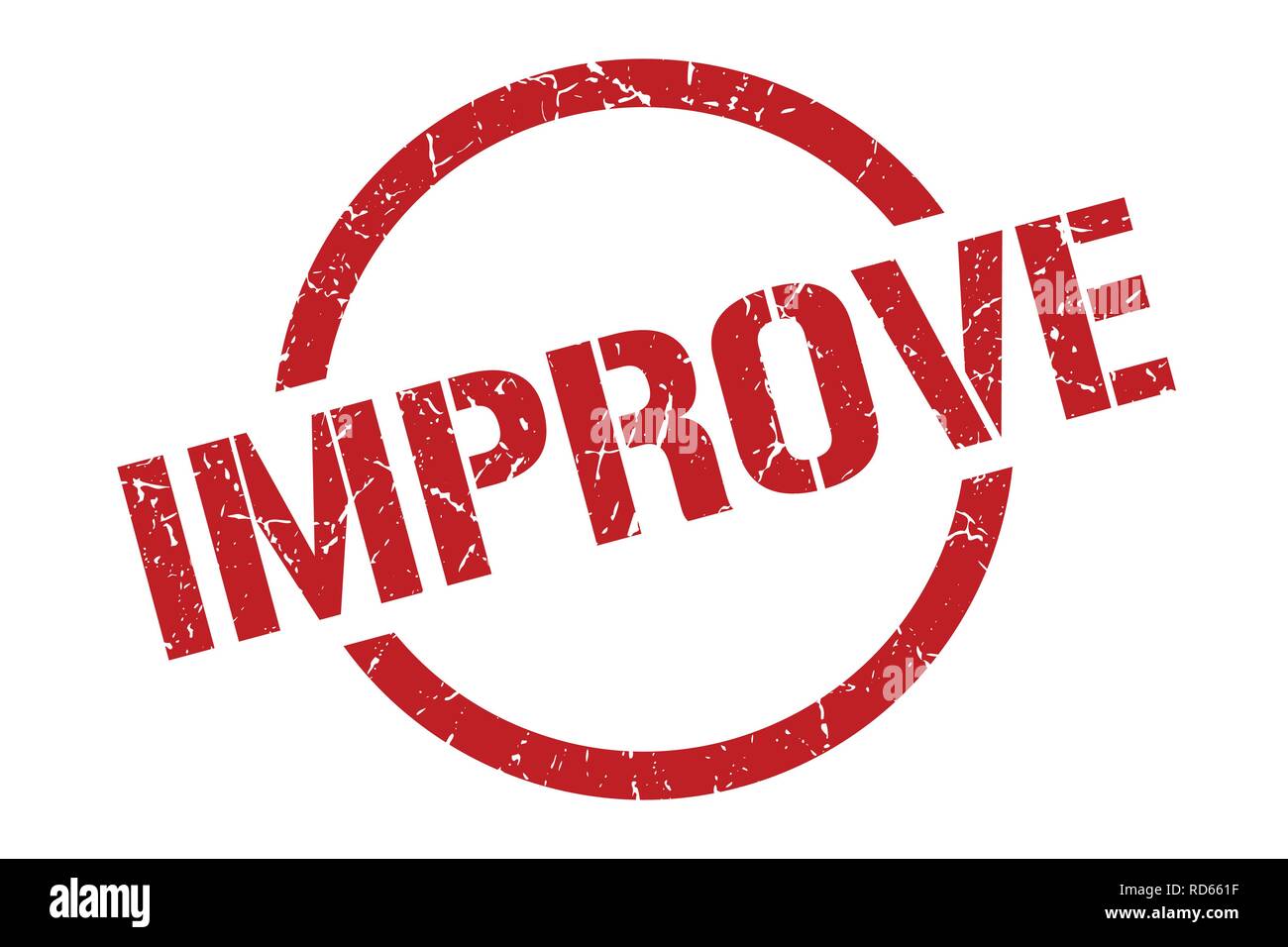 improve red round stamp Stock Vector Image & Art - Alamy