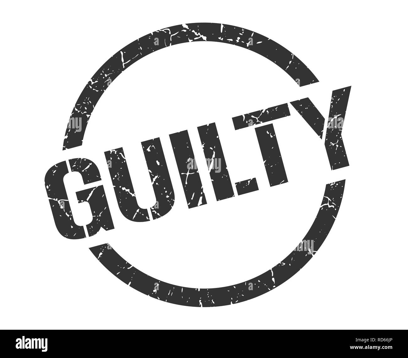 Guilty stamp Black and White Stock Photos & Images - Alamy