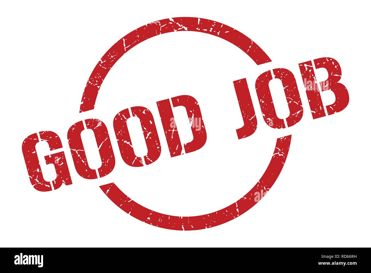 good job red round stamp Stock Vector Image & Art - Alamy