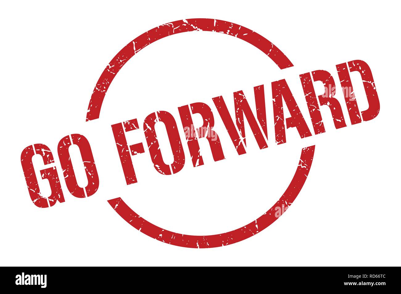 go forward red round stamp Stock Vector Image & Art - Alamy