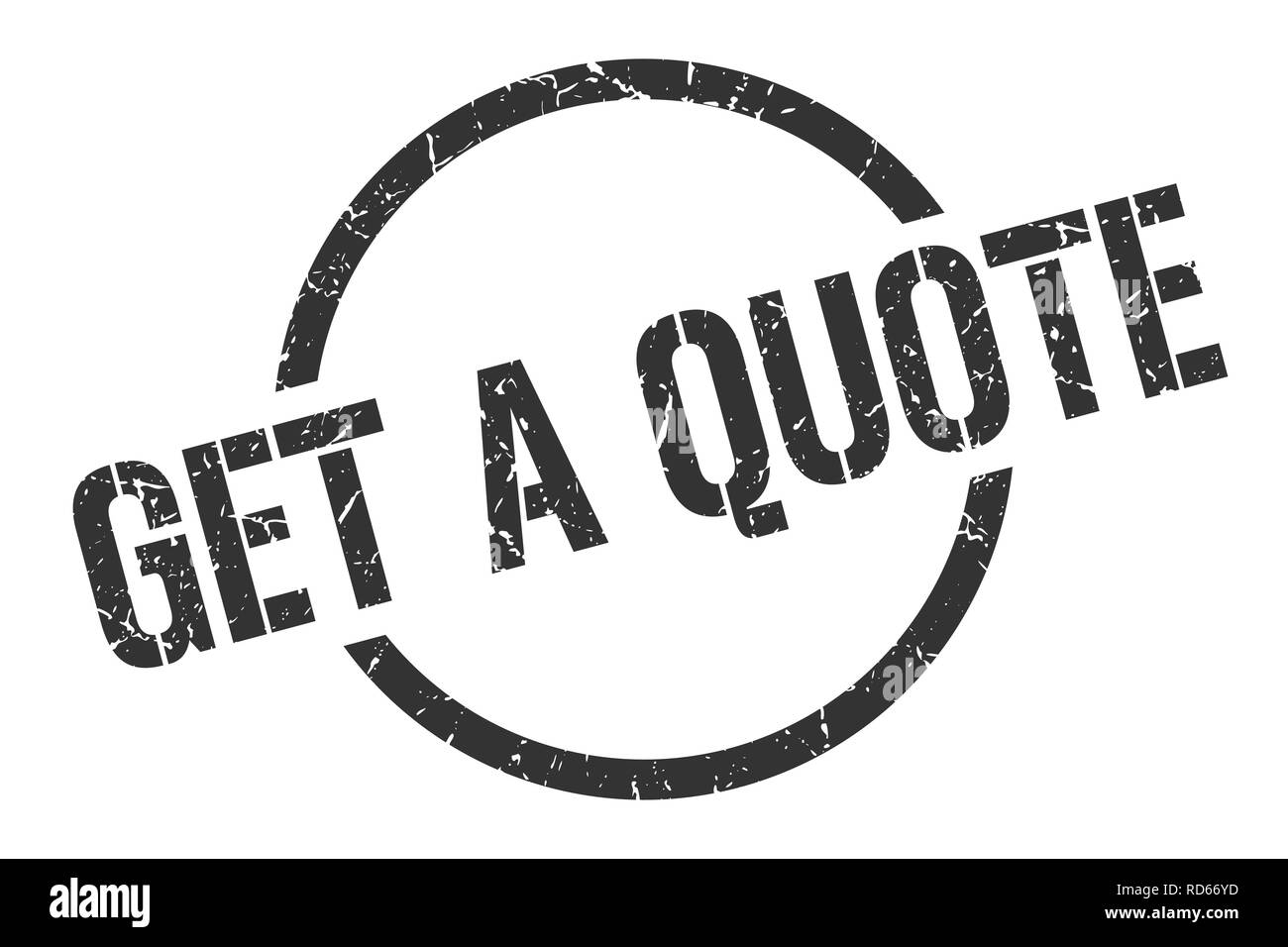 Quote round grunge black Cut Out Stock Images & Pictures - Alamy