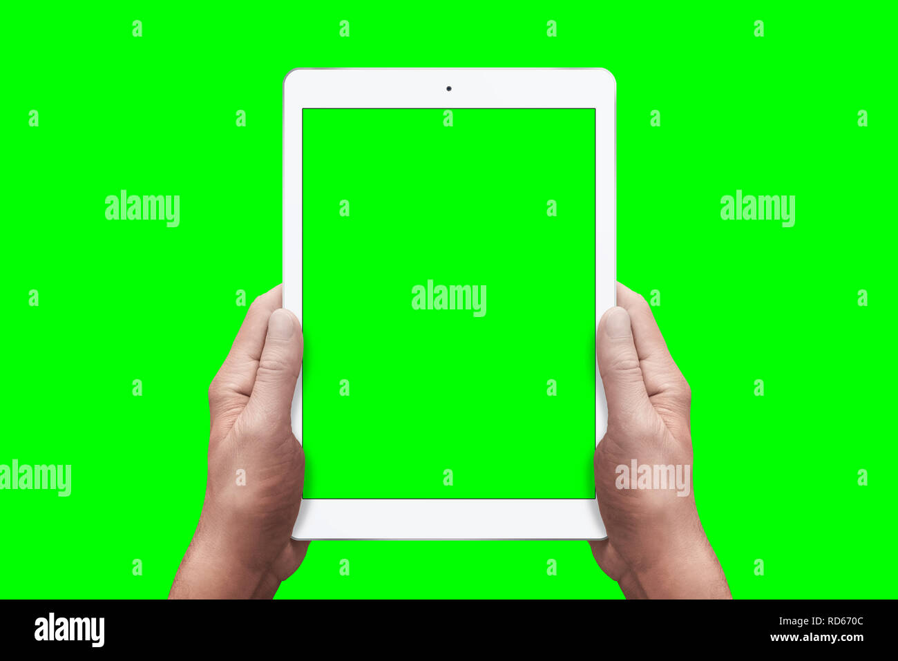 White chroma key screen hi-res stock photography and images - Alamy