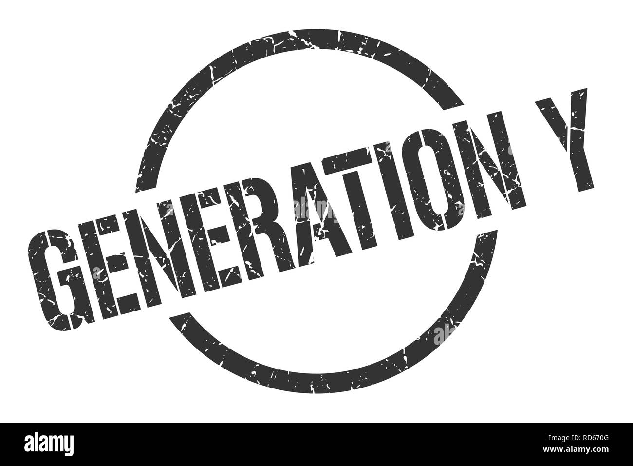 generation y black round stamp Stock Vector Image & Art - Alamy