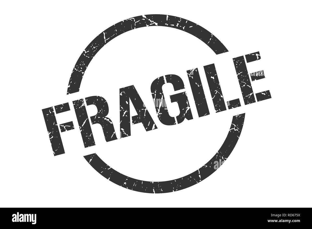 Fragile badge Black and White Stock Photos & Images - Alamy
