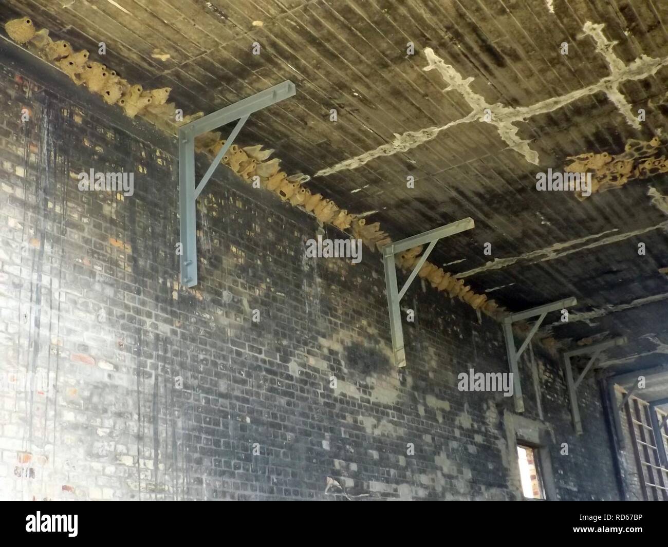 Allison Engine Testing Stands enclosed stands internal roof Stock Photo ...