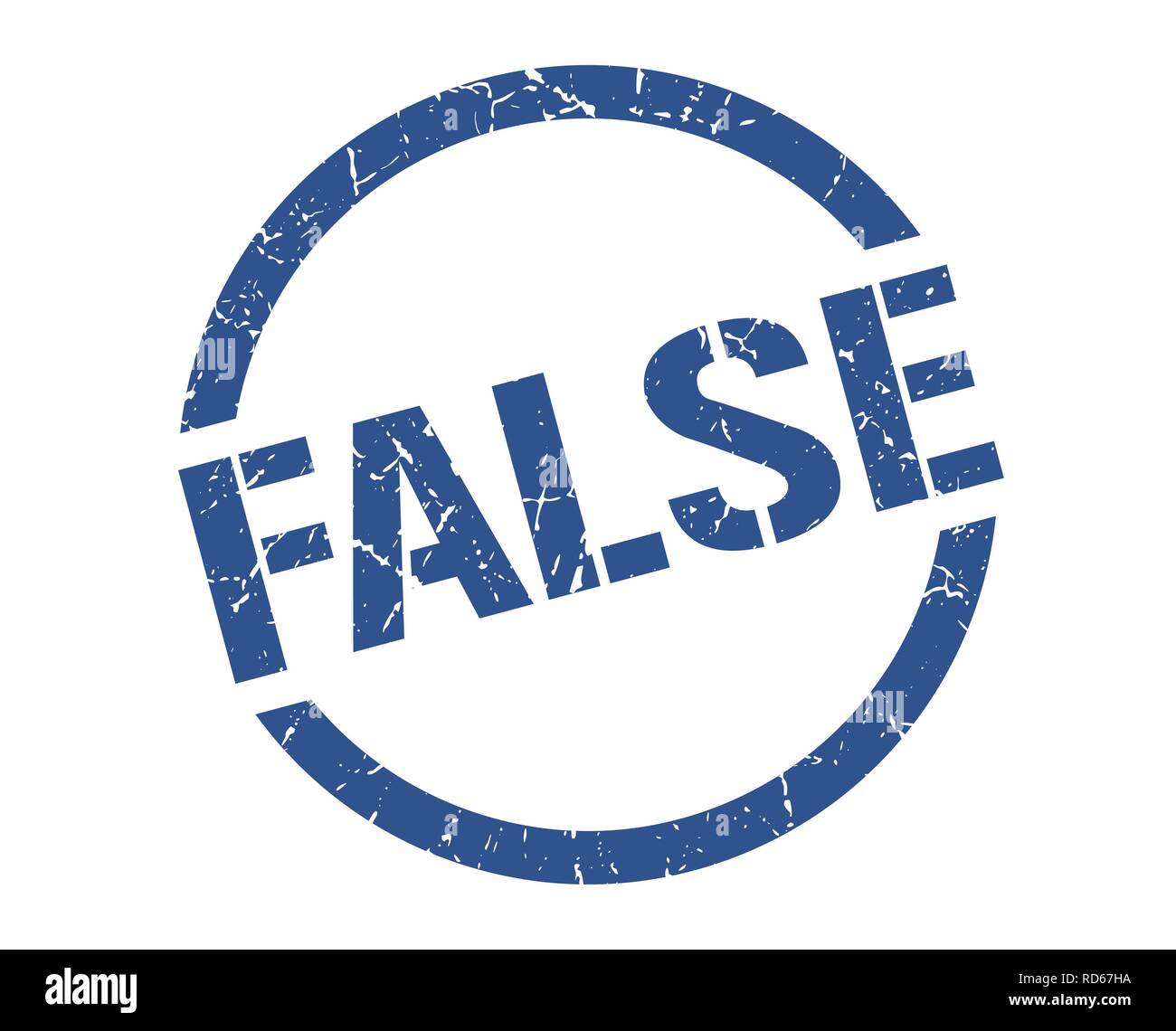 false blue round stamp Stock Vector Image & Art - Alamy