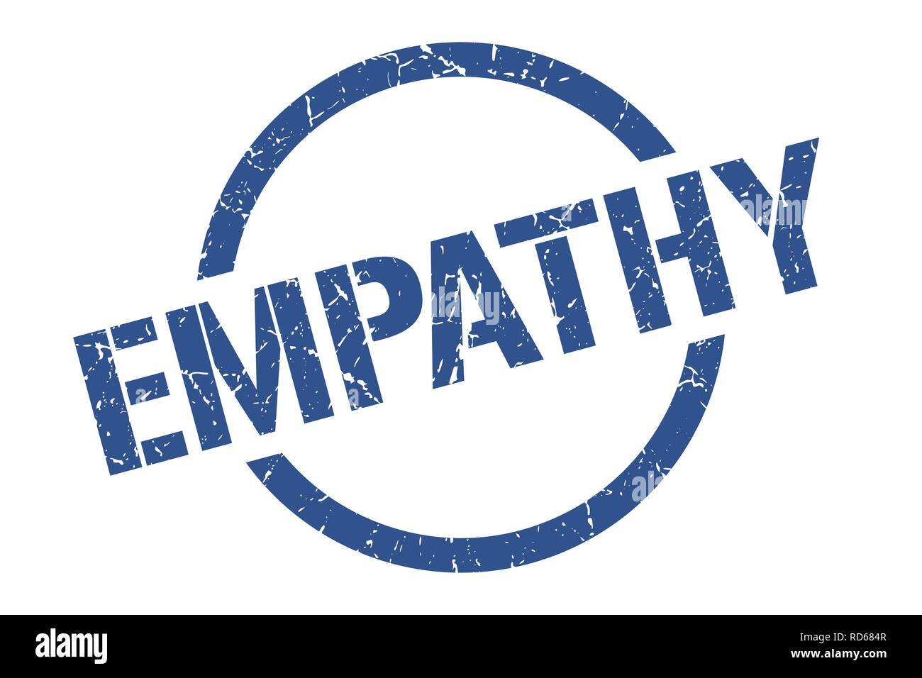 empathy blue round stamp Stock Vector Image & Art - Alamy