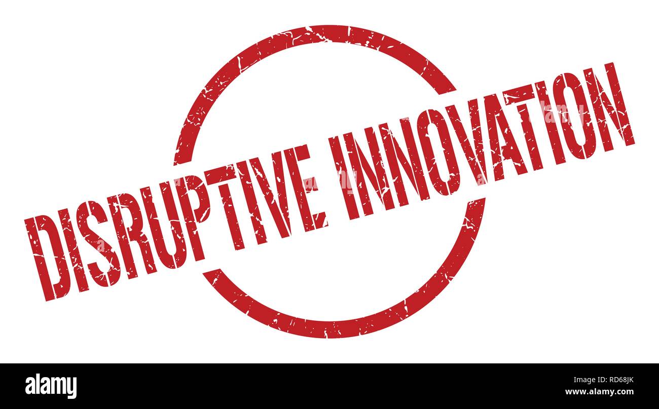 disruptive innovation red round stamp Stock Vector Image & Art - Alamy