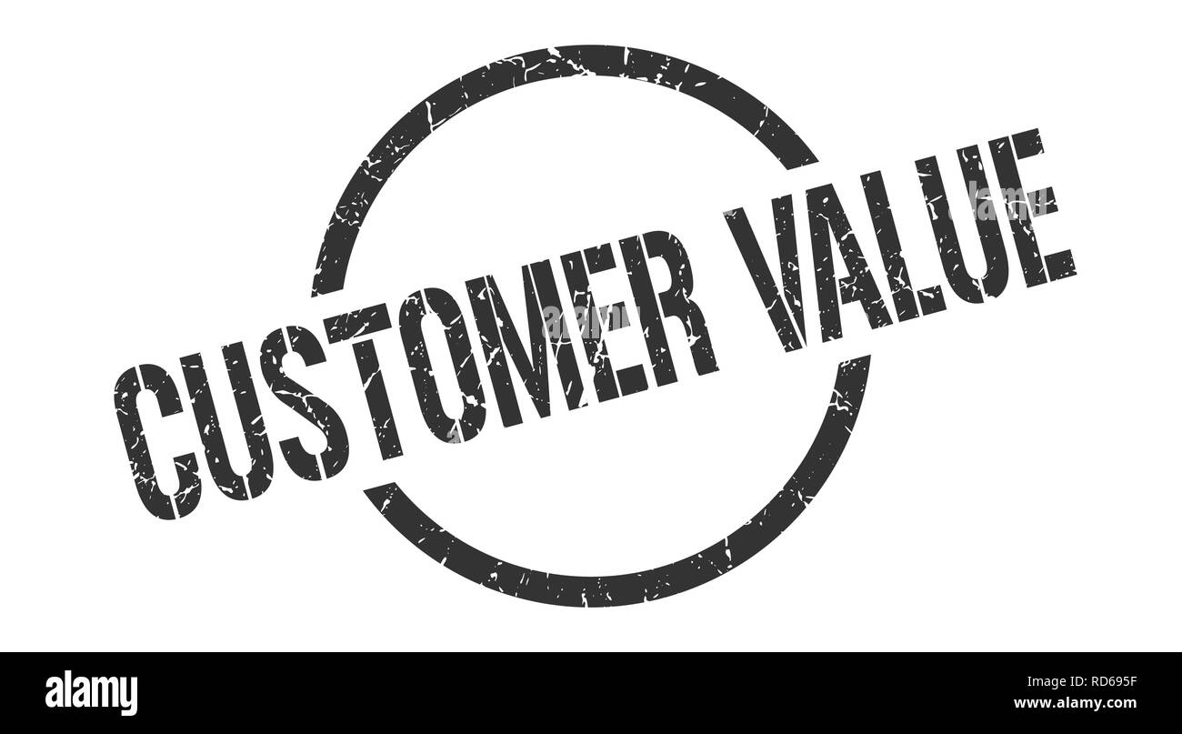 customer value black round stamp Stock Vector Image & Art - Alamy