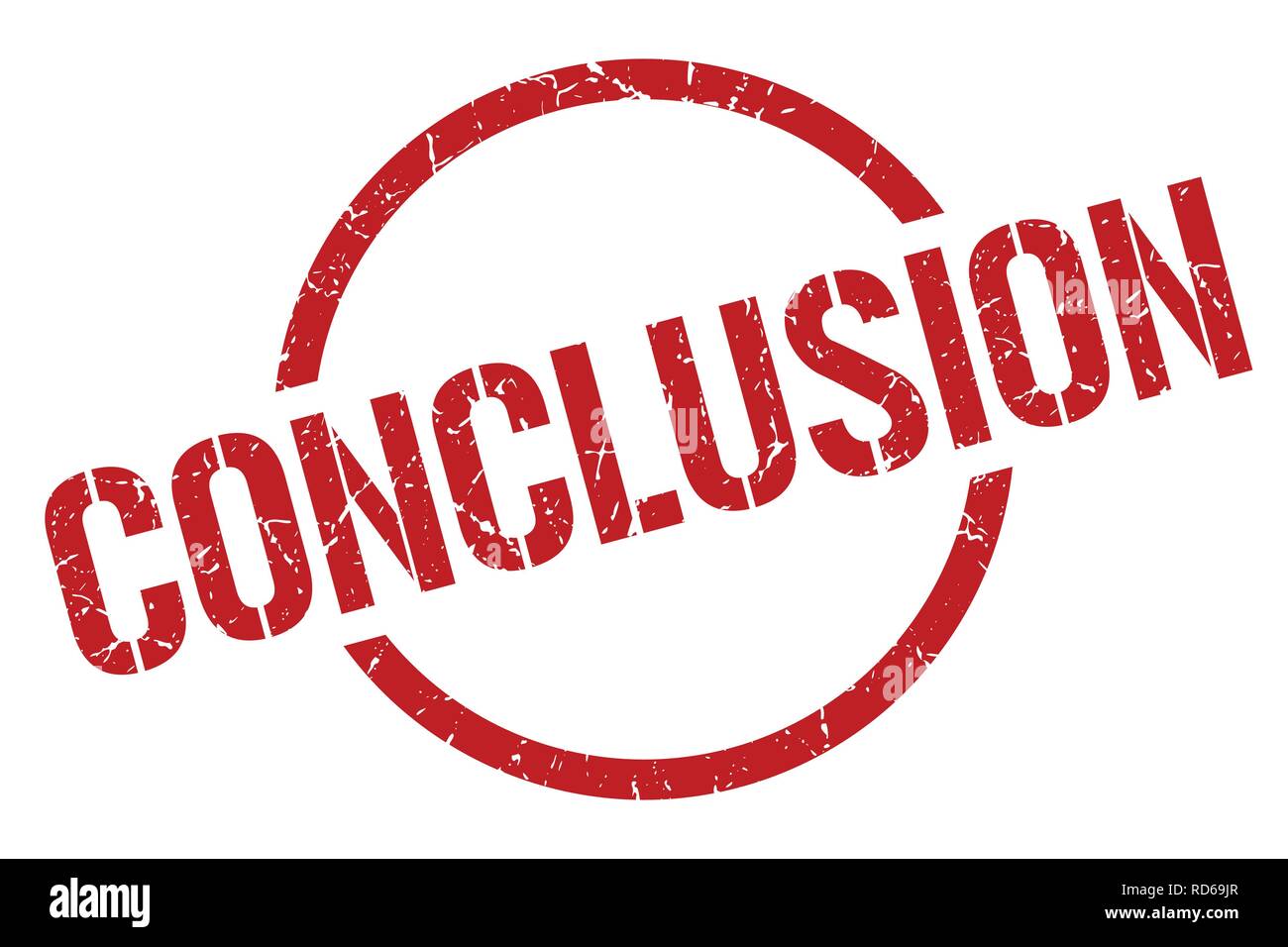 conclusion red round stamp Stock Vector Image & Art - Alamy
