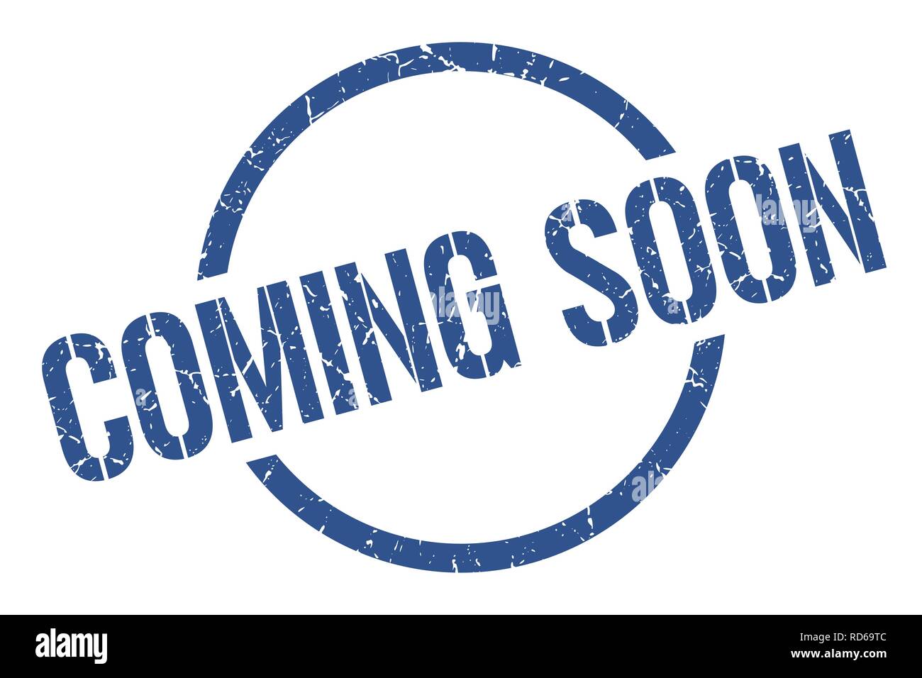 coming soon blue round stamp Stock Vector Image & Art - Alamy