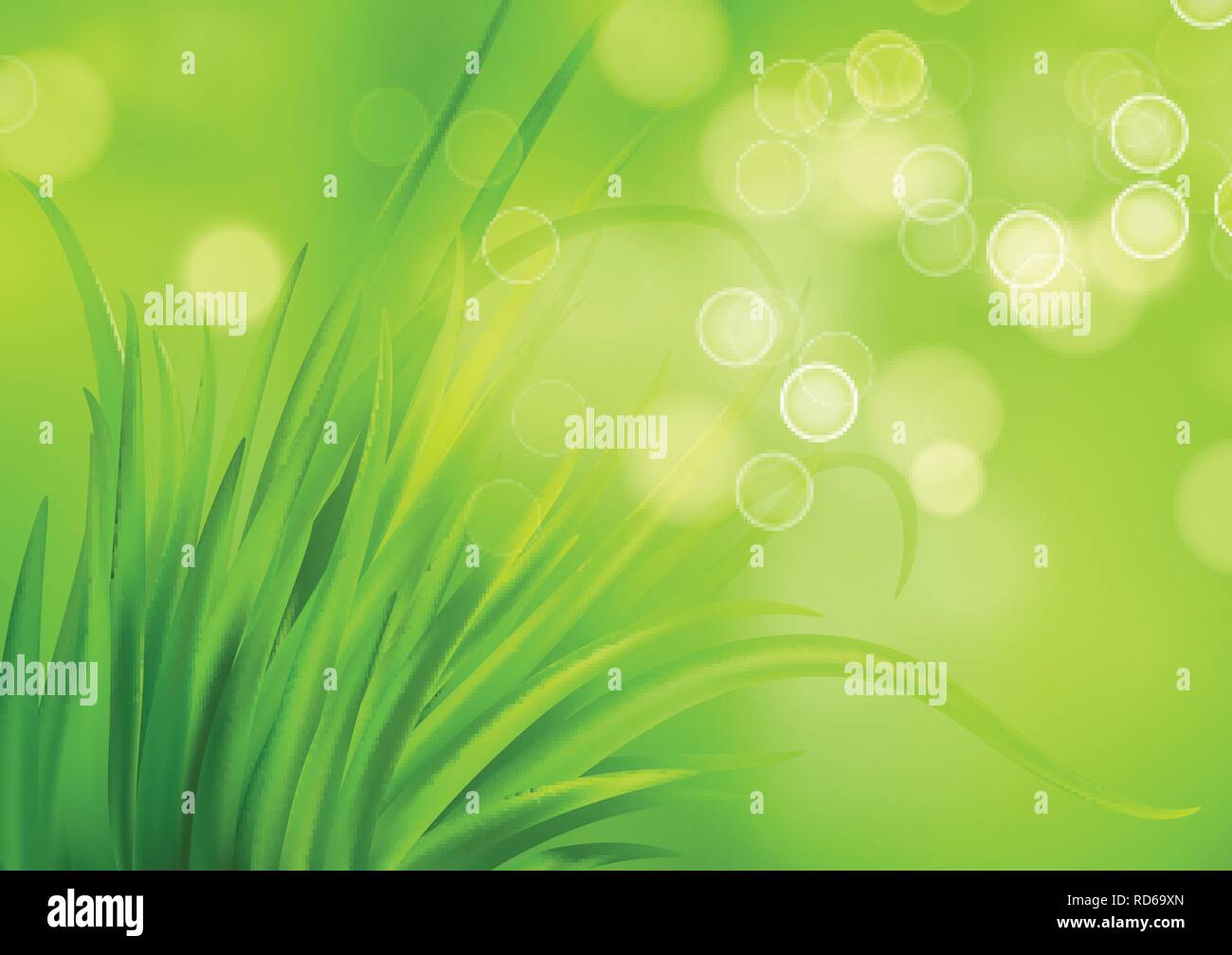 Frash Spring green grass background. Vector illustration Stock Vector ...