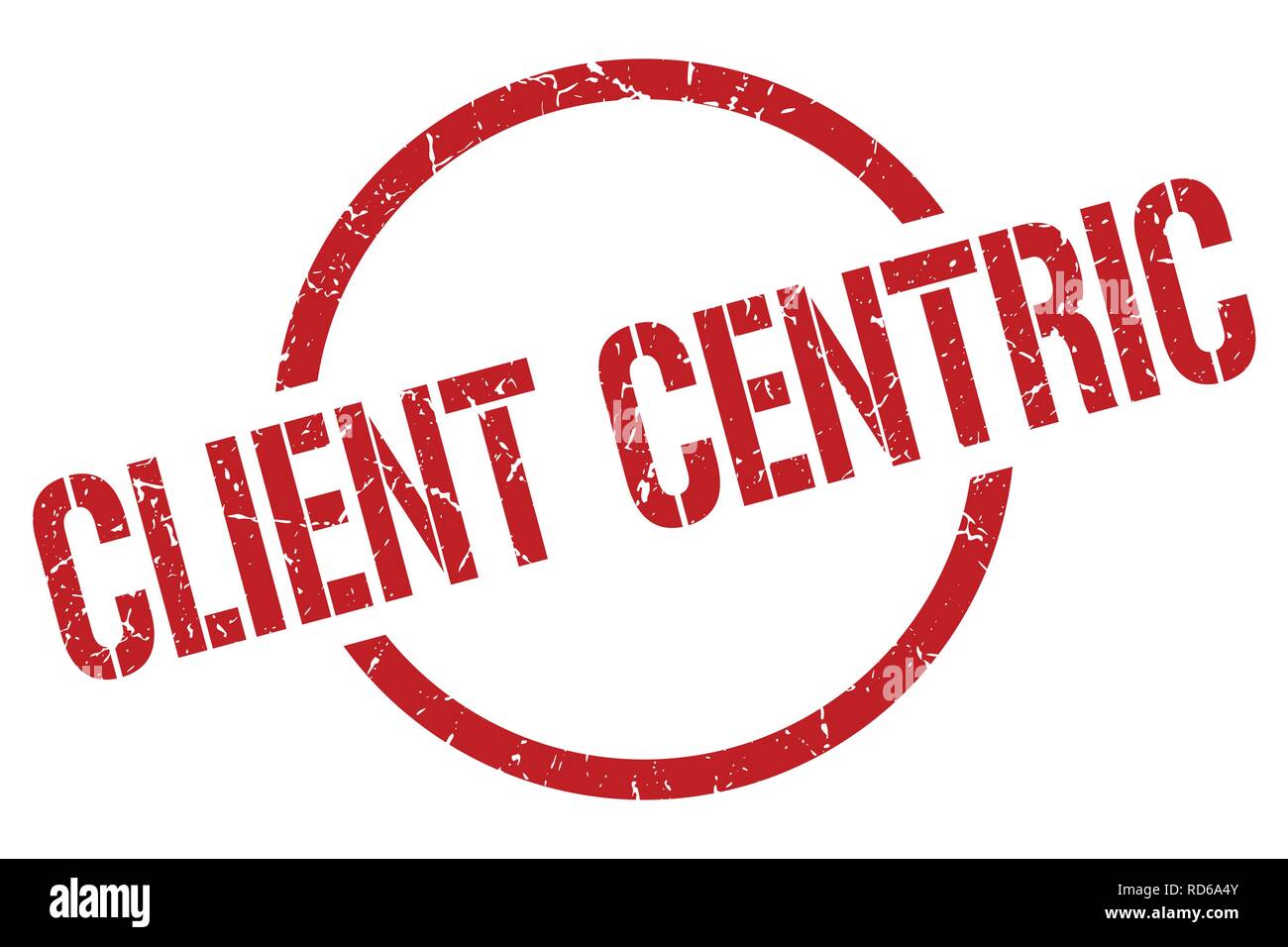 client centric red round stamp Stock Vector Image & Art - Alamy