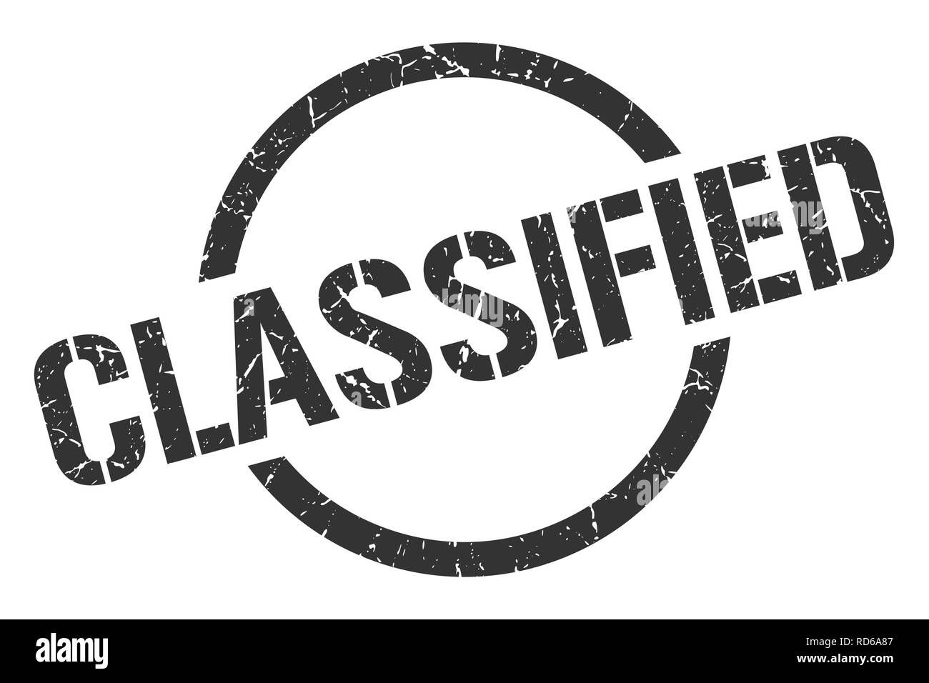 Black Classified Stamp