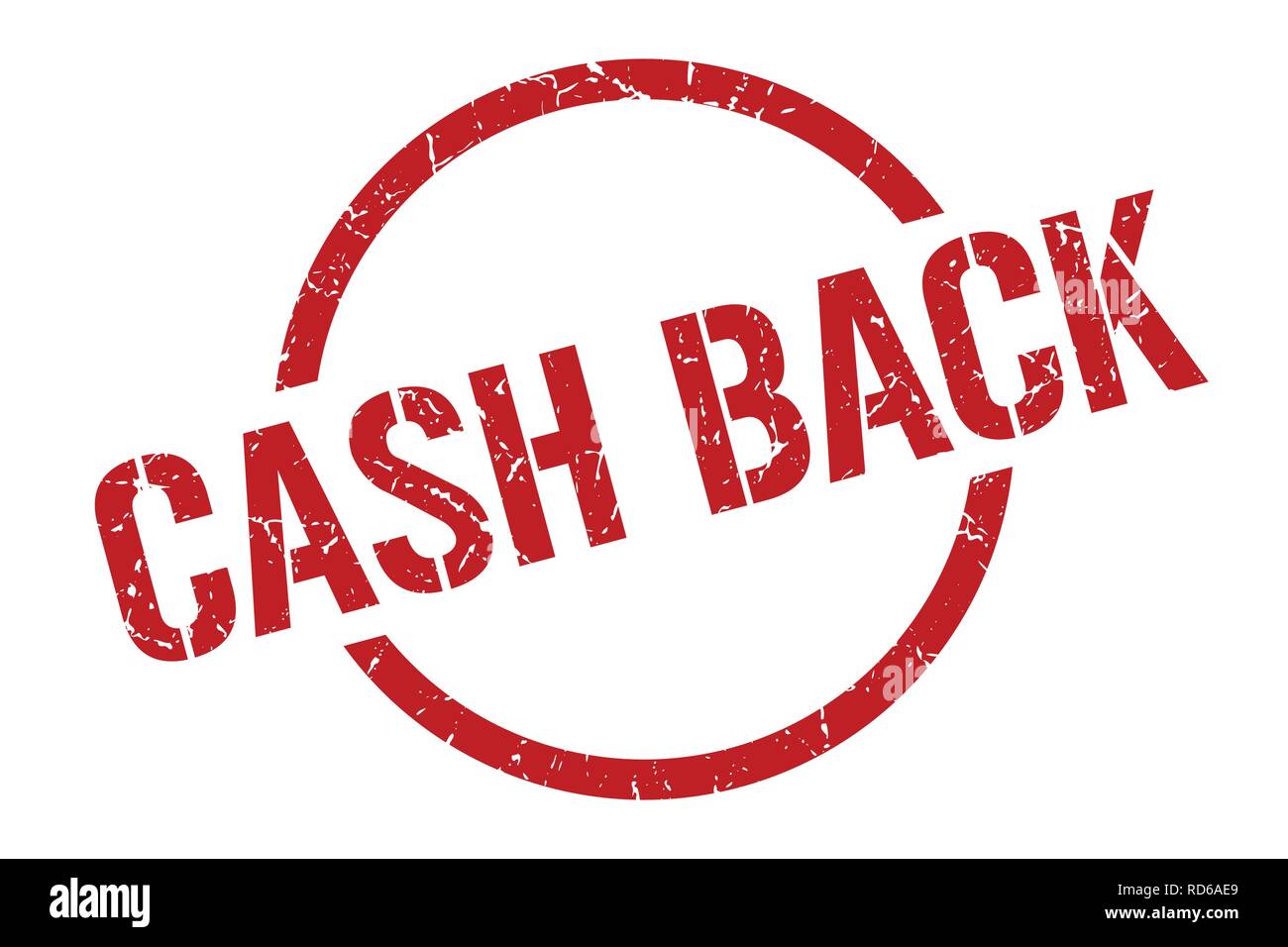 cash back red round stamp Stock Vector Image & Art - Alamy
