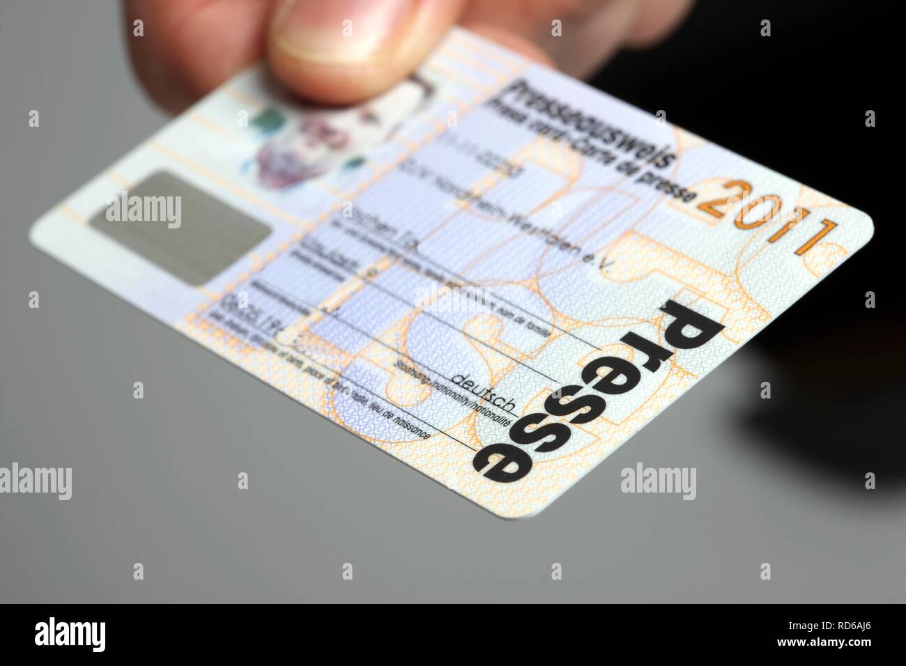 Official identification hi-res stock photography and images - Alamy