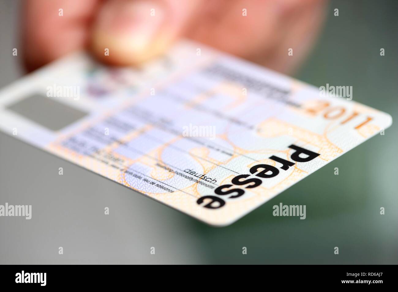 Official German press card Stock Photo - Alamy