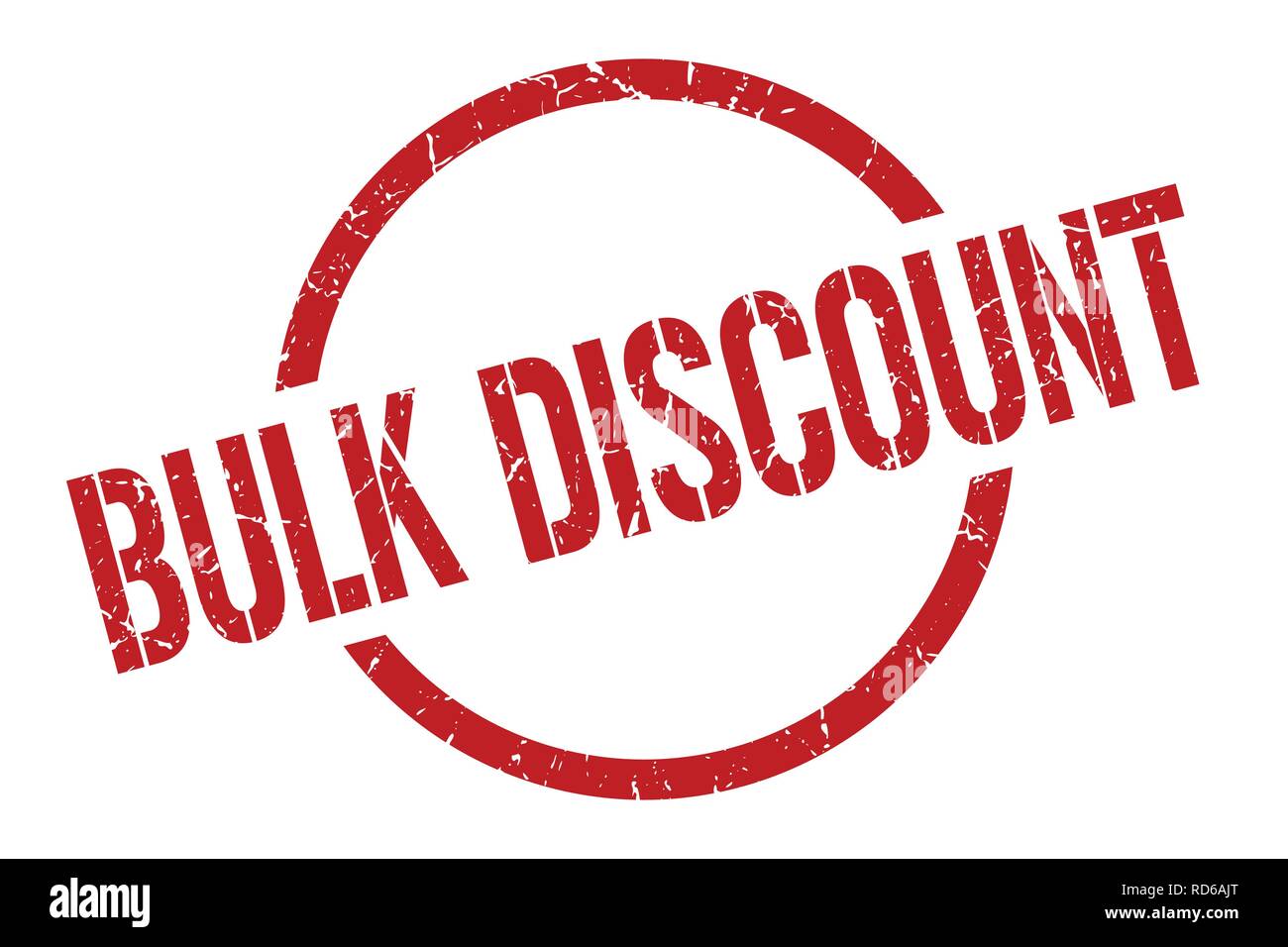 bulk discount red round stamp Stock Vector Image & Art - Alamy