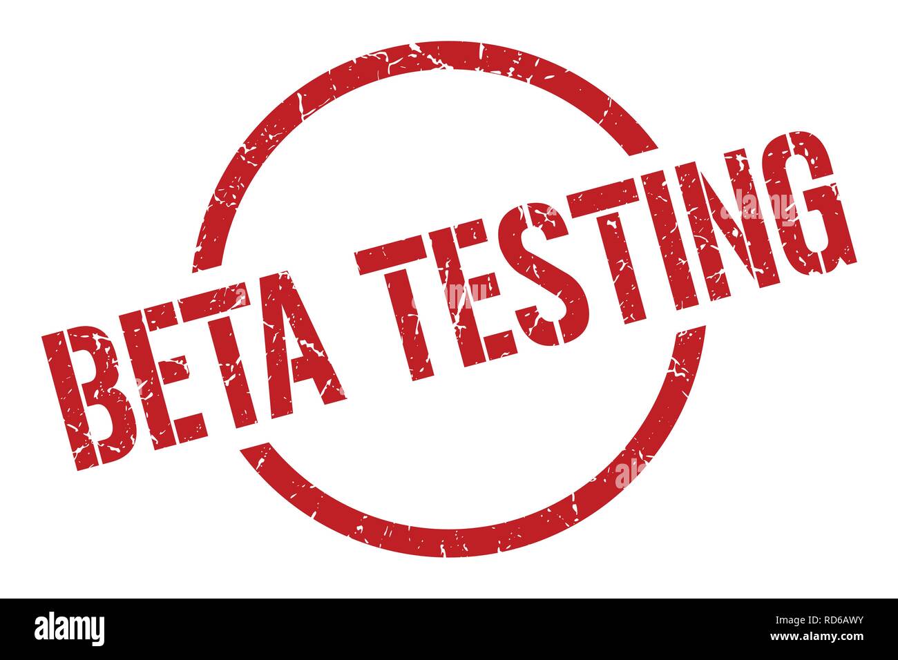 beta testing red round stamp Stock Vector Image & Art - Alamy