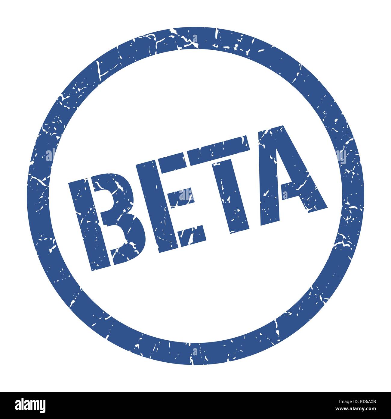 beta blue round stamp Stock Vector Image & Art - Alamy