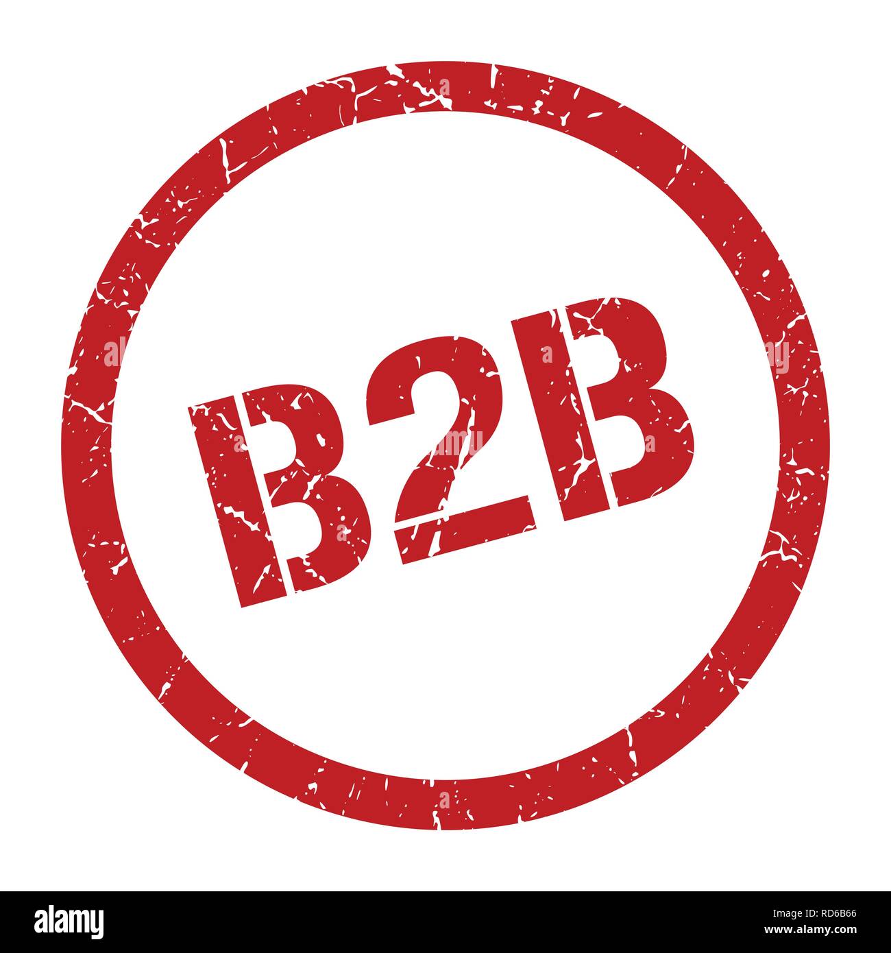 b2b red round stamp Stock Vector Image & Art - Alamy