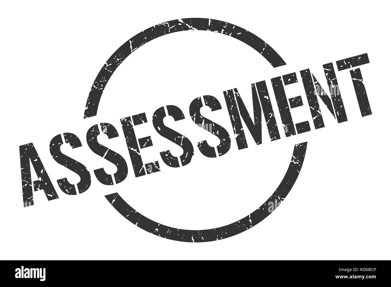 assessment black round stamp Stock Vector Image & Art - Alamy
