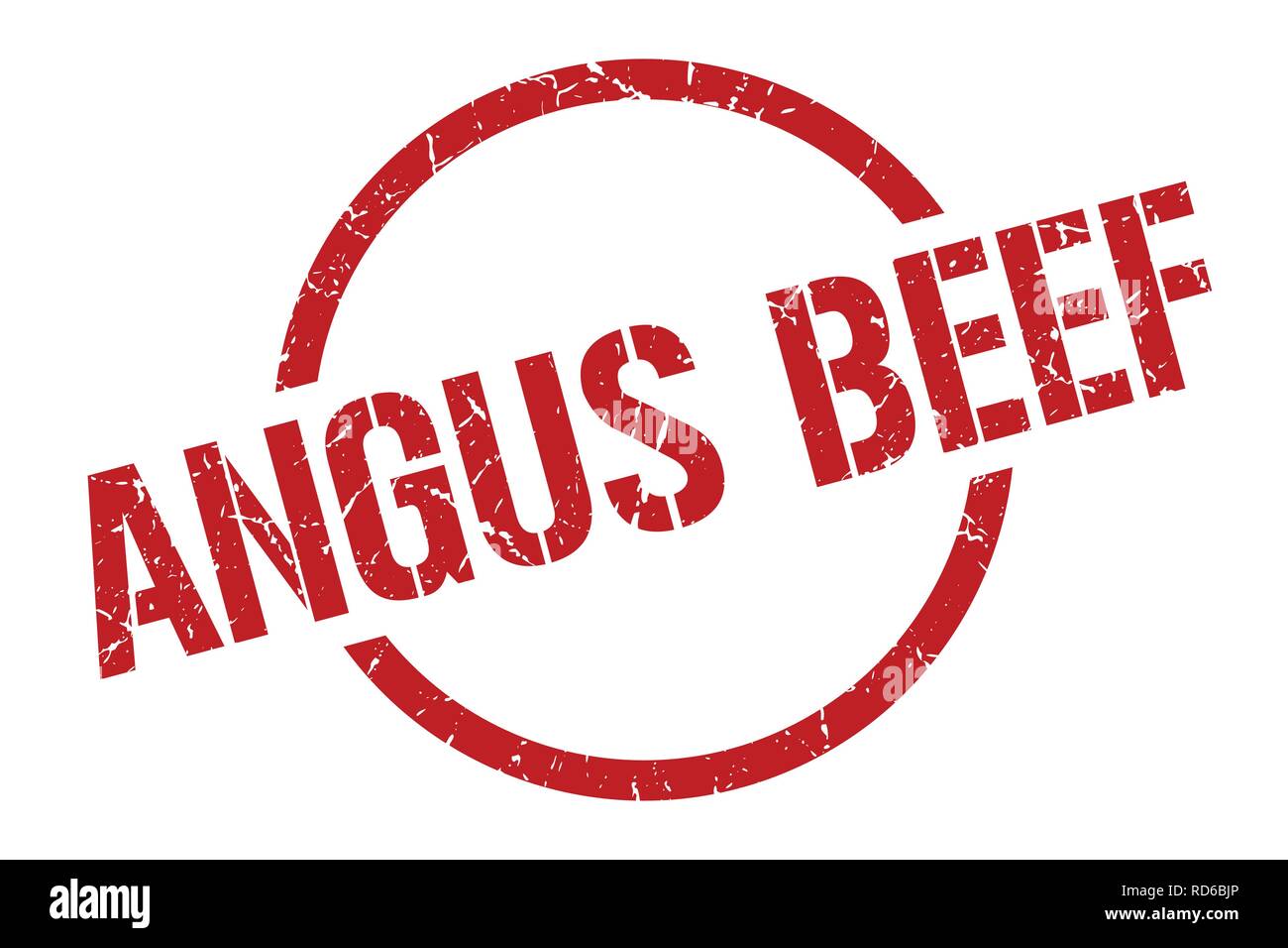 angus beef red round stamp Stock Vector Image & Art - Alamy
