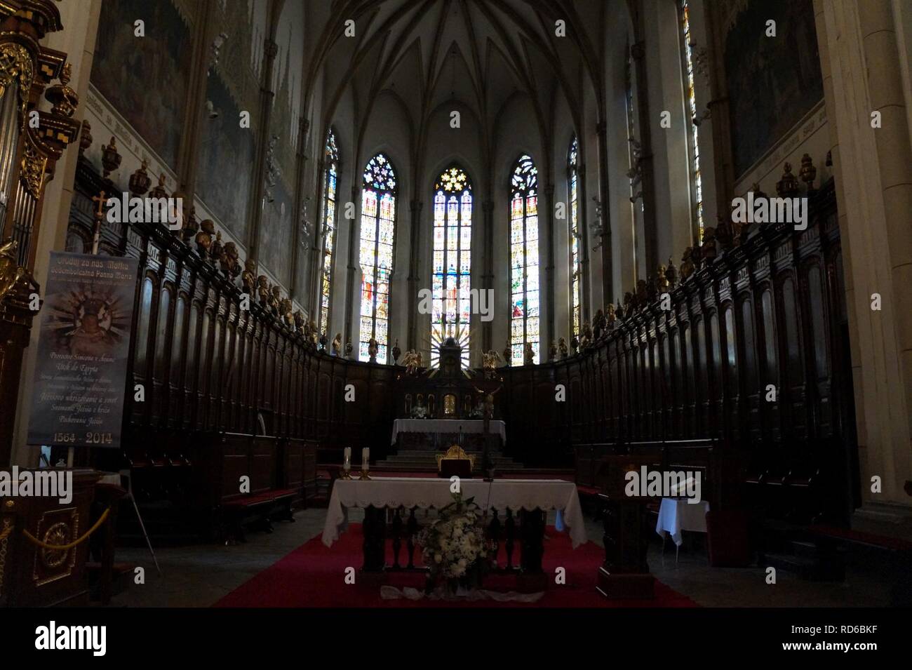 Altar of Saint Nicholas Basilica, Trnava, Slovakia Stock Photo - Alamy