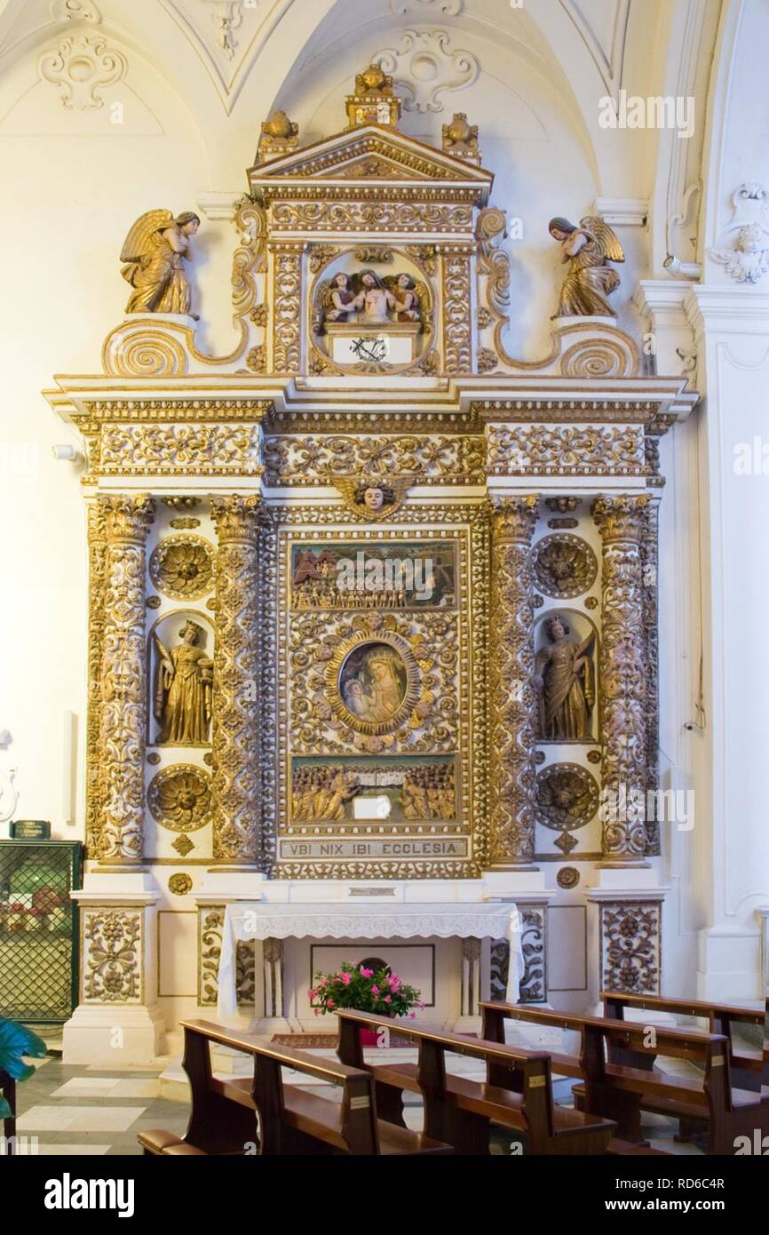 Altare basilica Madonna delle Nevi di Copertino Stock Photo - Alamy