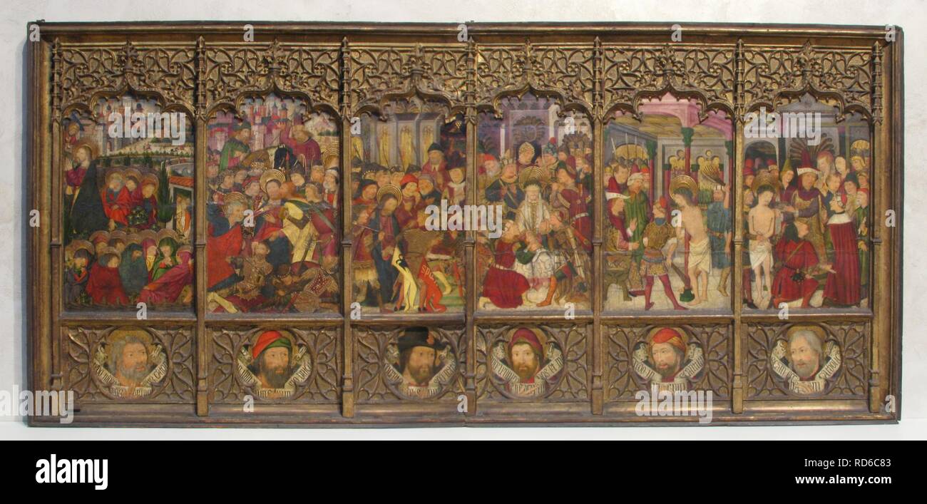 Altarpiece (retablo) with Scenes from the Passion Stock Photo - Alamy