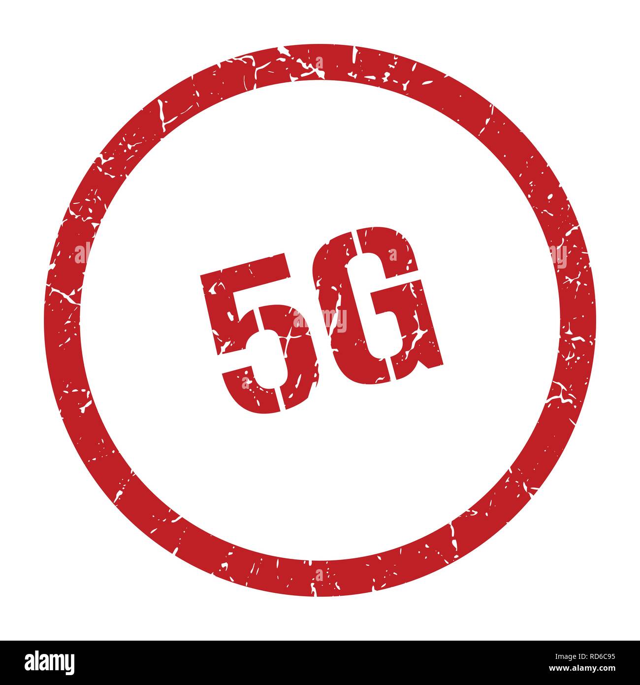 5g red round stamp Stock Vector Image & Art - Alamy