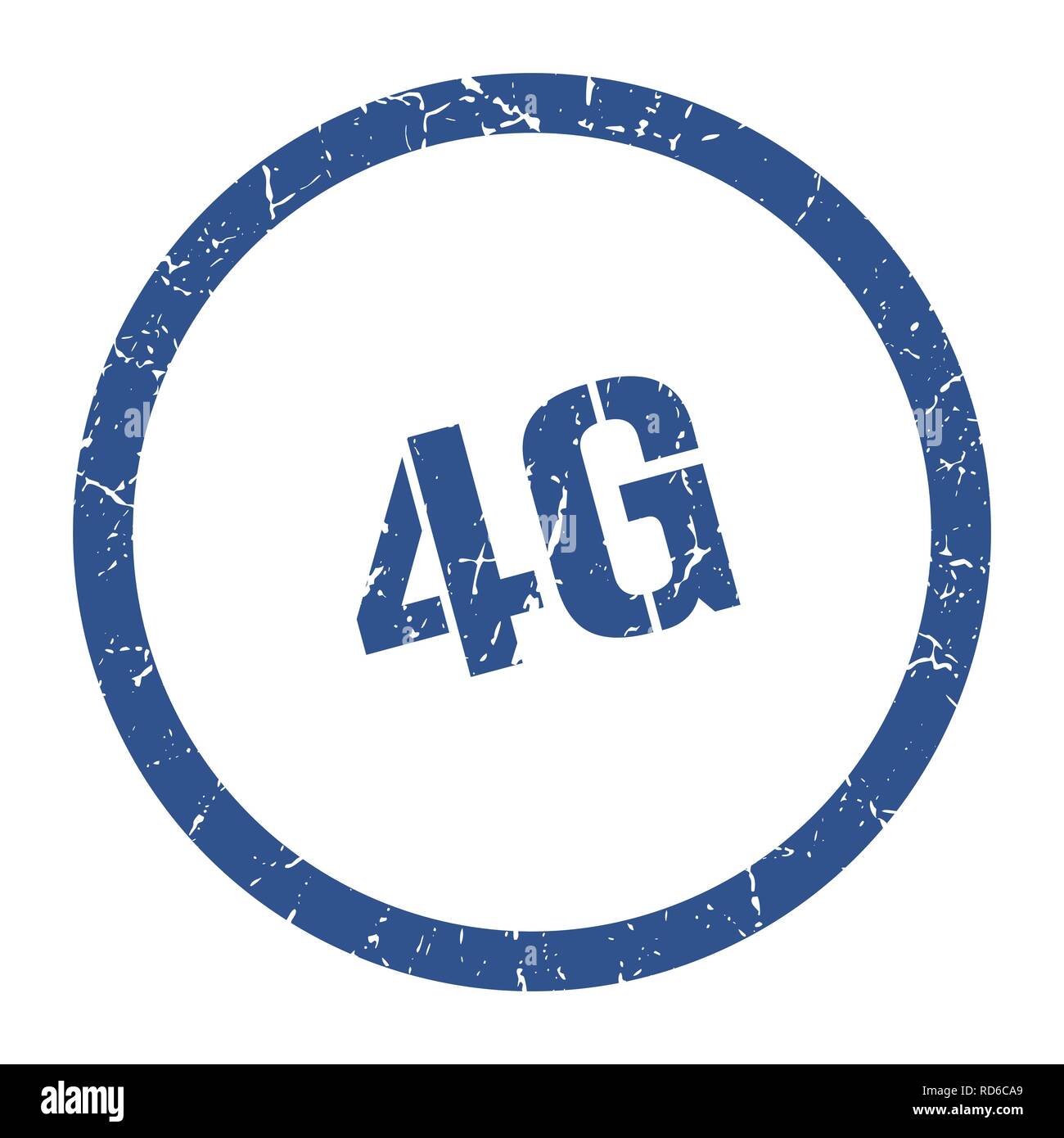 4g blue round stamp Stock Vector Image & Art - Alamy