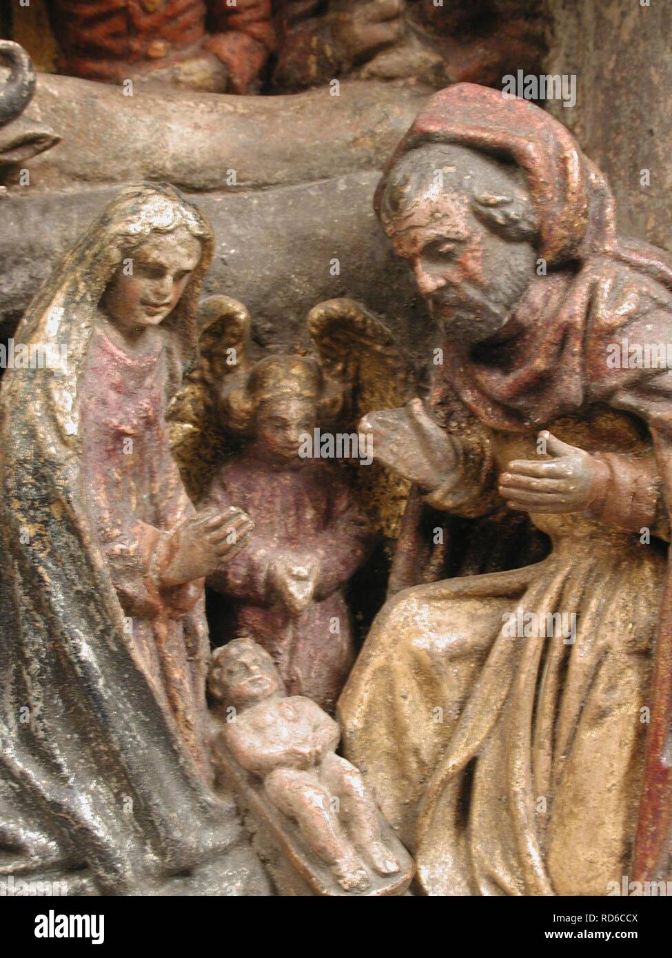 Altarpiece with Scenes of the Infancy of Christ Stock Photo - Alamy