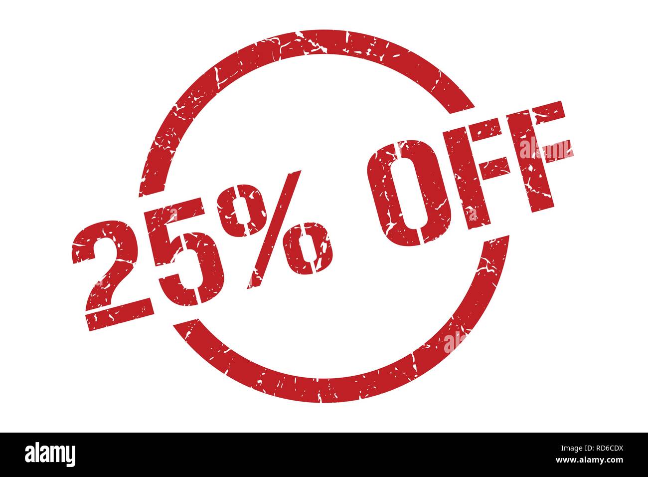 25% off red round stamp Stock Vector Image & Art - Alamy