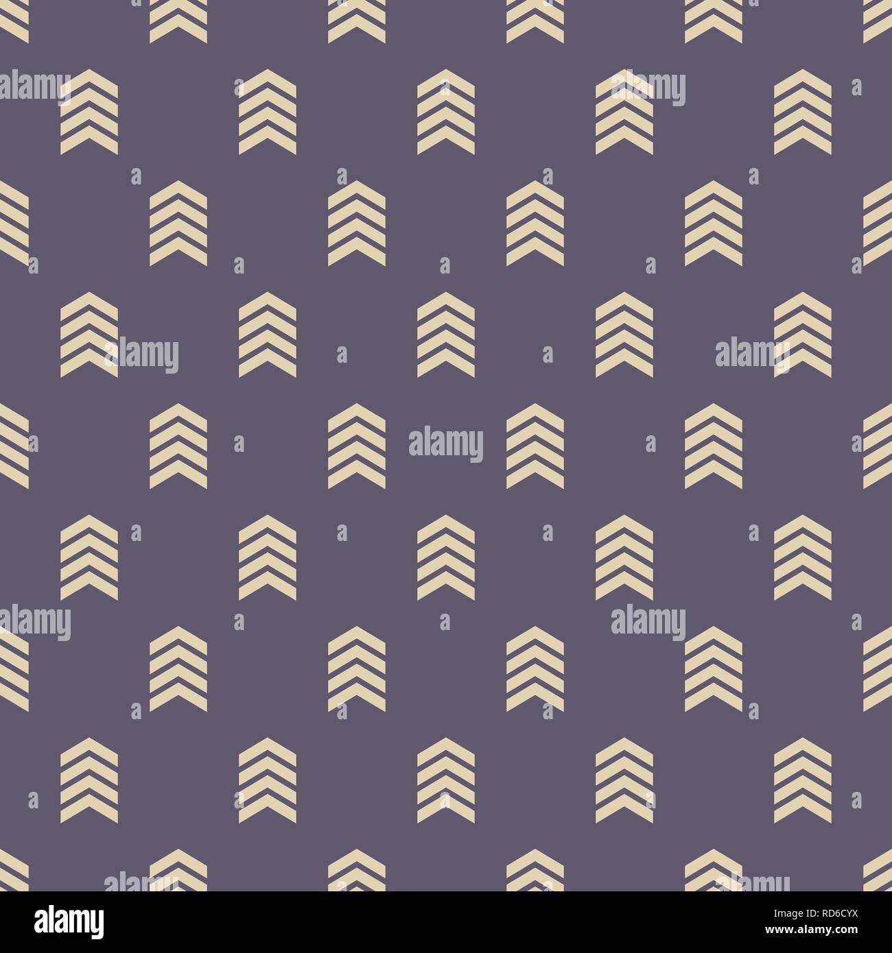 Seamless color pattern with arrows motif. Minimalist abstract ...