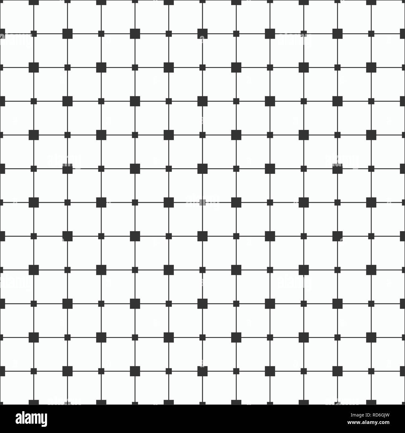 Abstract simple pattern with squares. Monochrome geometric shapes ...