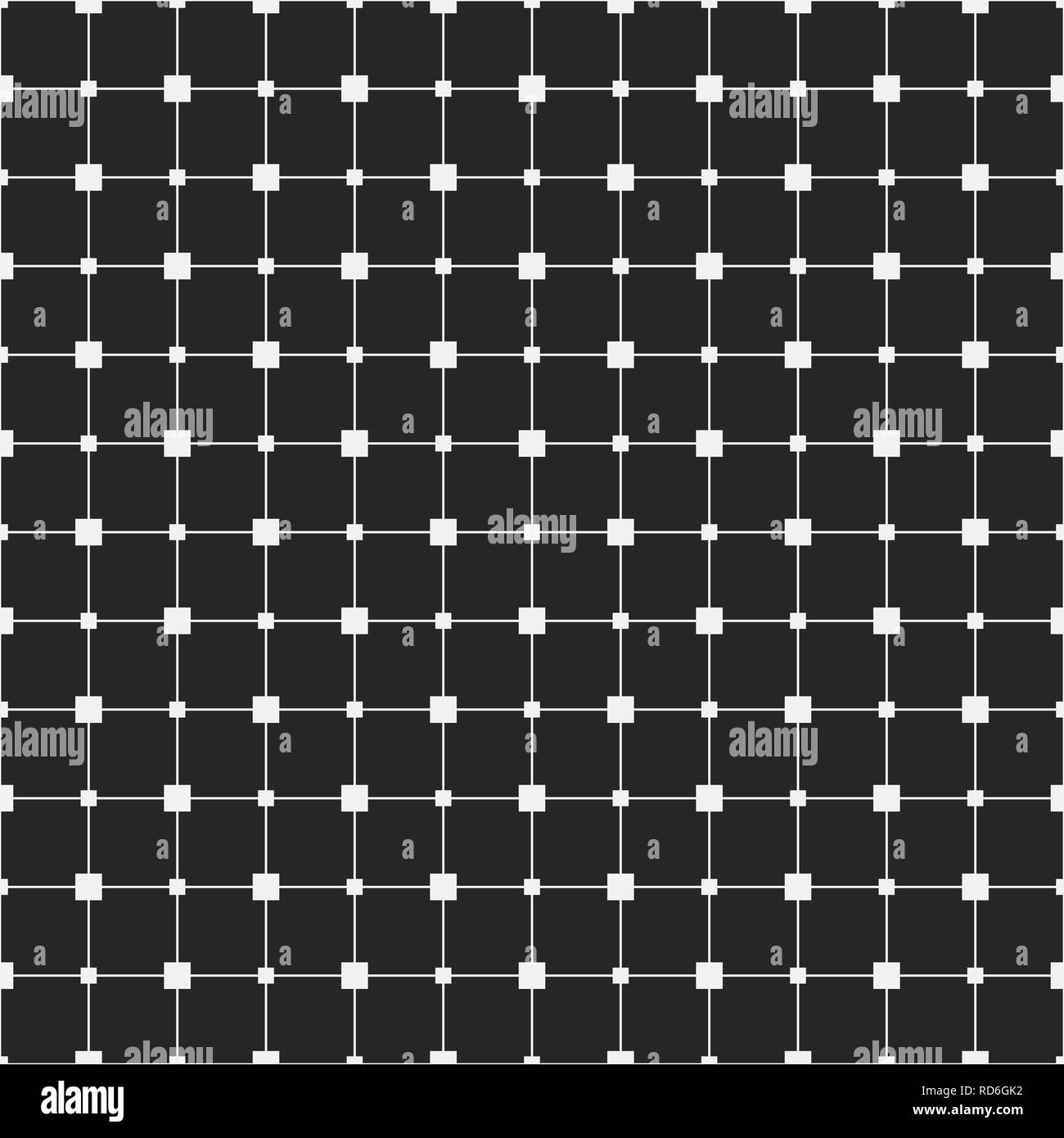 Abstract simple pattern with squares. Monochrome geometric shapes ...