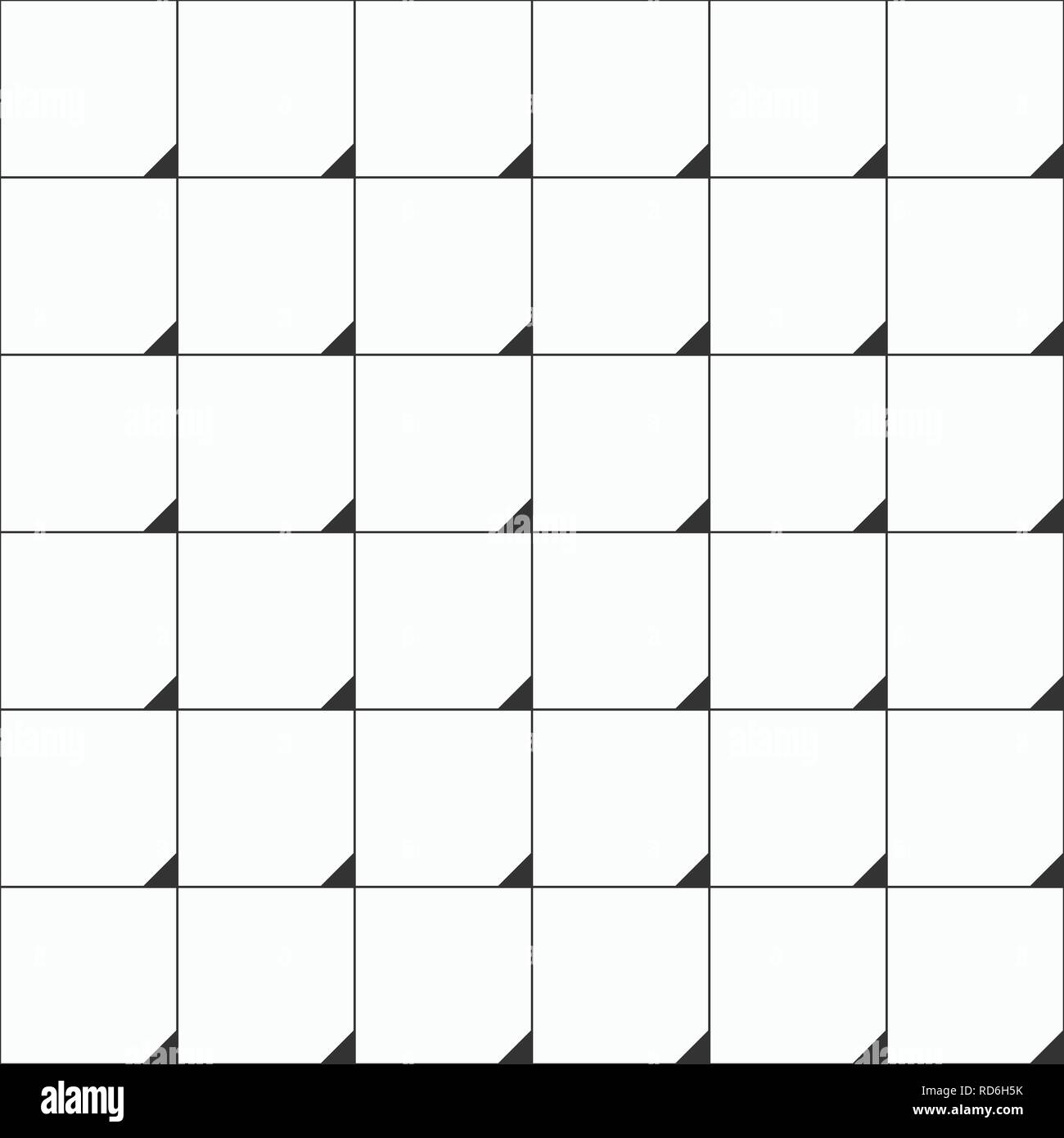 Seamless monochrome minimalistic pattern. Squares with the filled ...