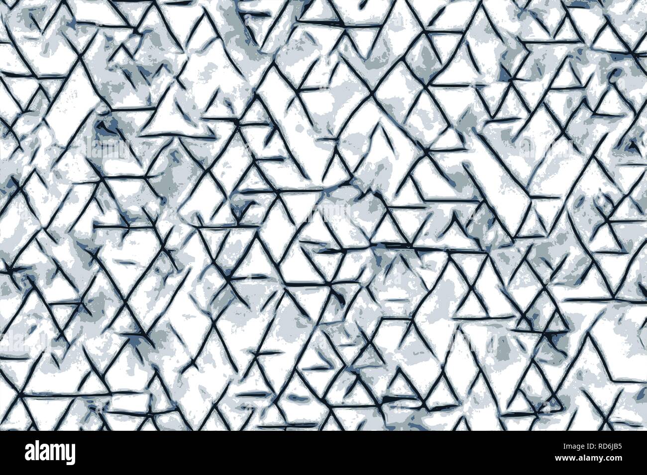 Blue triangle shapes and abstract drawings for a background Stock Photo ...