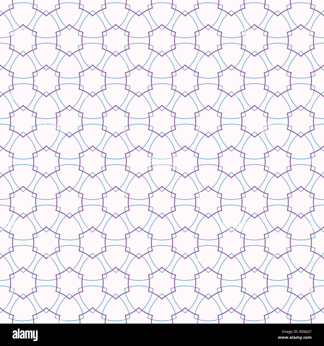 Ornamental seamless pattern with overlapping rounded triangles and ...