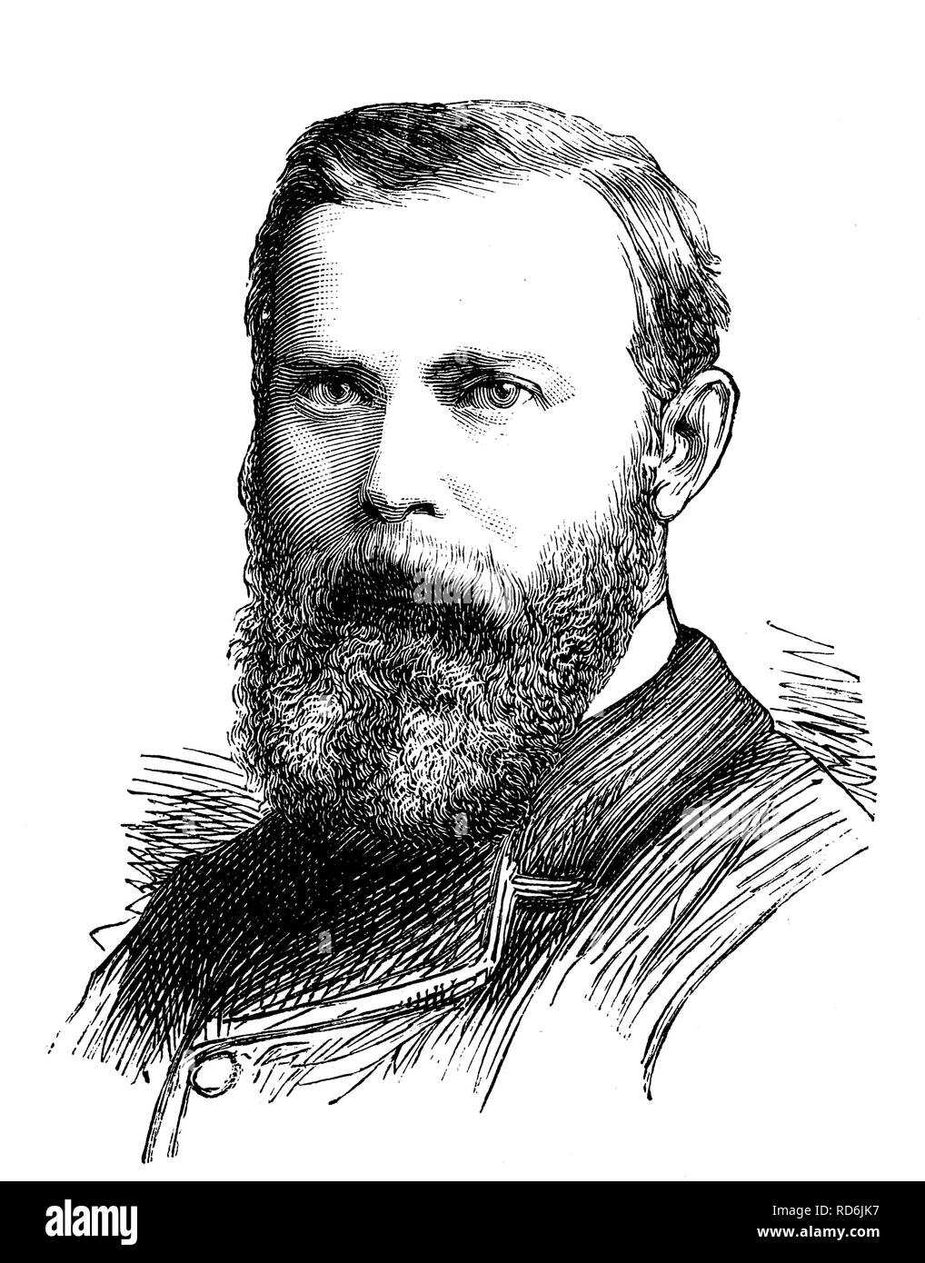 P.J. Sheridan, Irish Land League Organiser, historic image, 1883 Stock ...