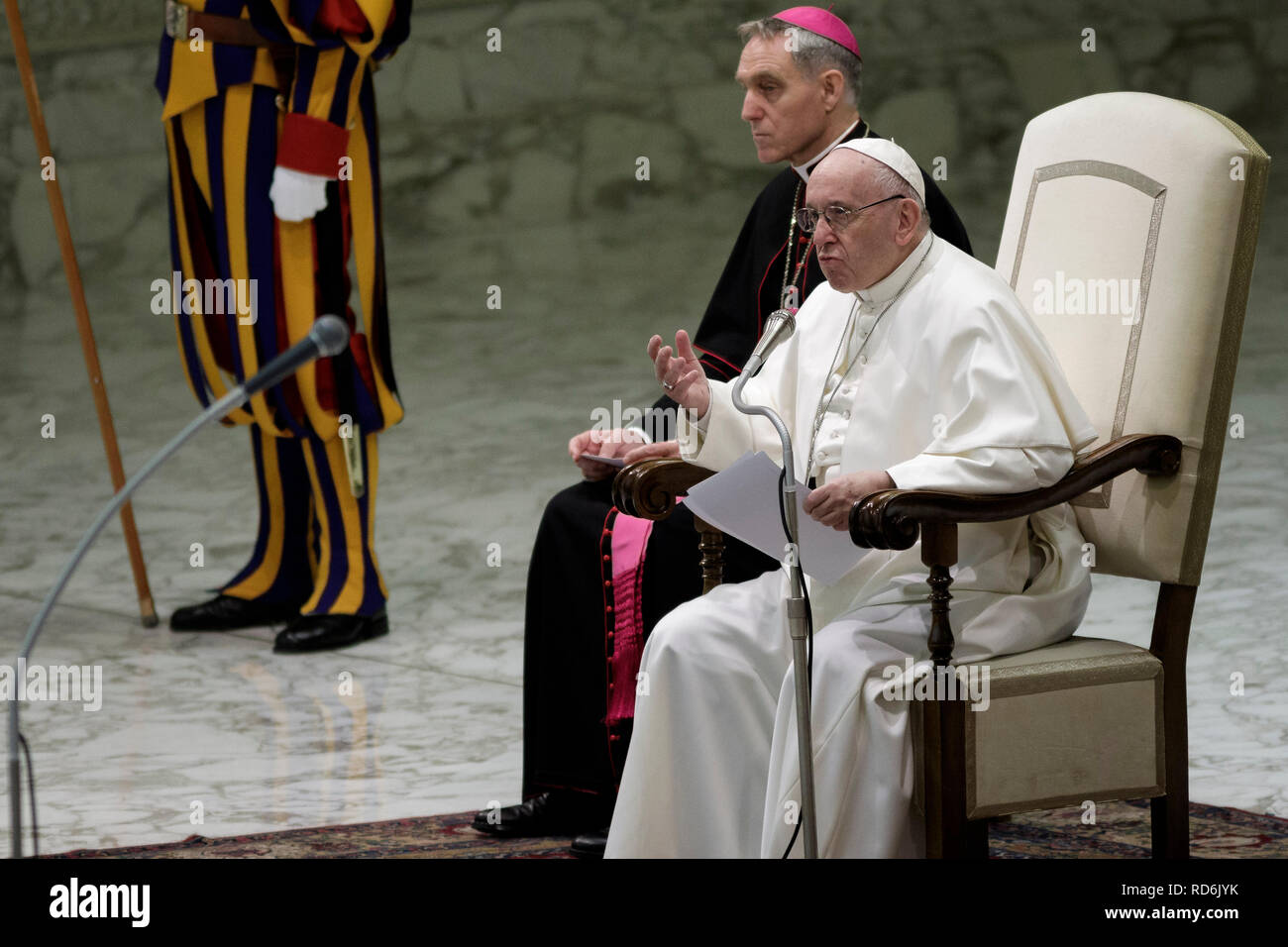 Pope Francis leads his Weekly General Audience in Paul VI Hall in ...