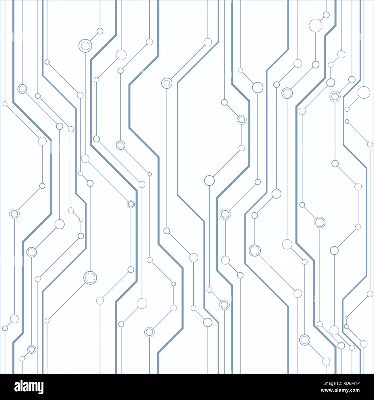 Abstract vector seamless pattern with lines and circles. Background in ...