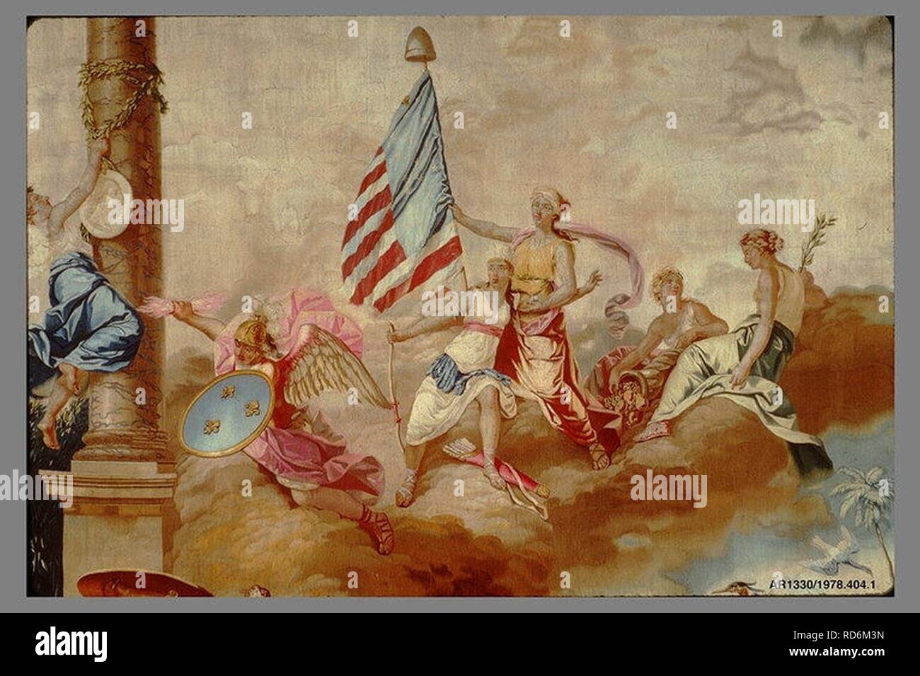 America from a set of The Four Continents Stock Photo - Alamy