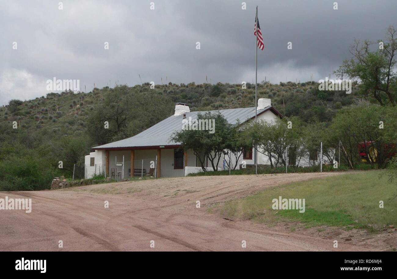 American Flag post office from N 2 Stock Photo - Alamy