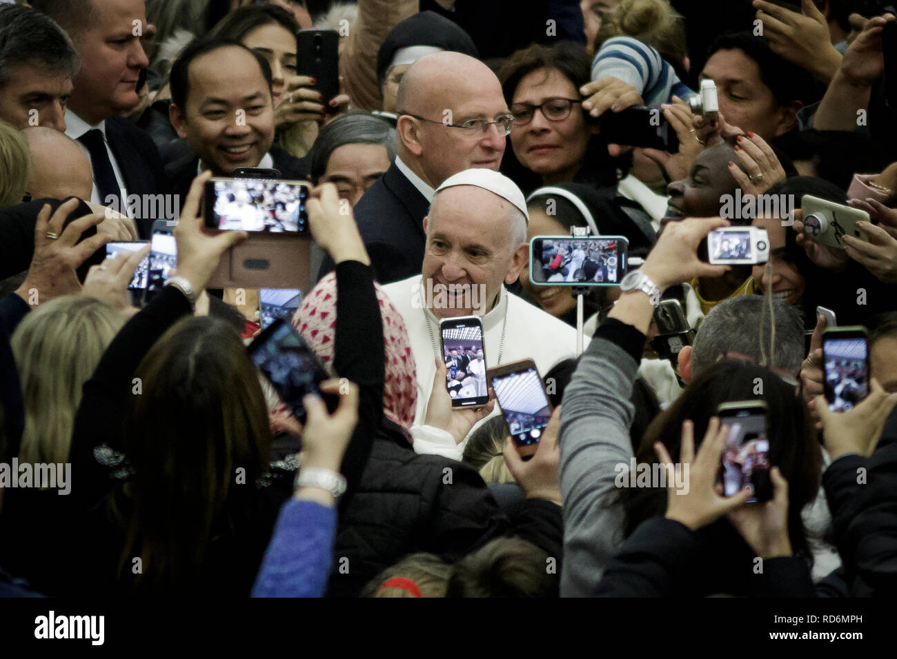 Pope Francis leads his Weekly General Audience in Paul VI Hall in ...