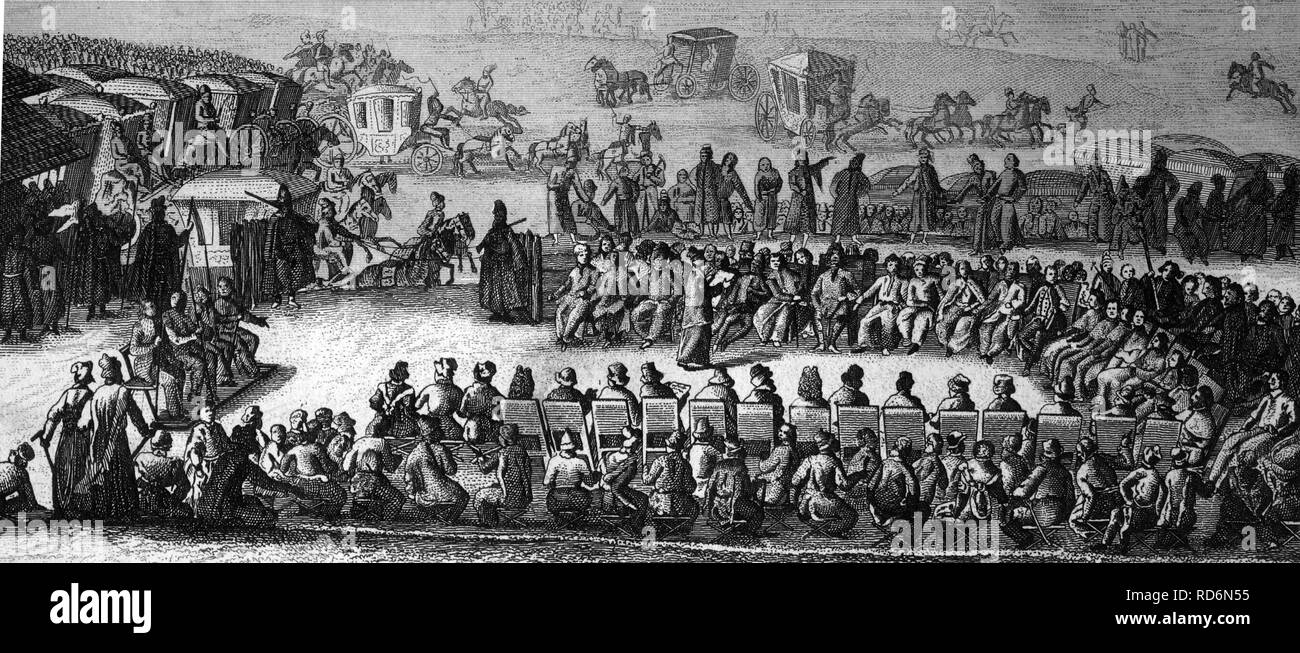 Polish national assembly, about 1700, historical illustration Stock ...