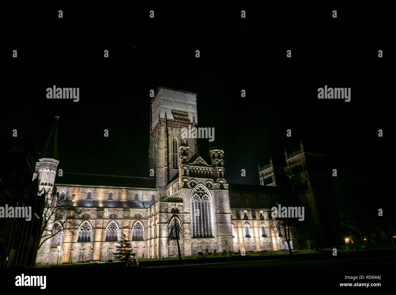 Durham Cathedral Stained Glass Window High Resolution Stock Photography ...