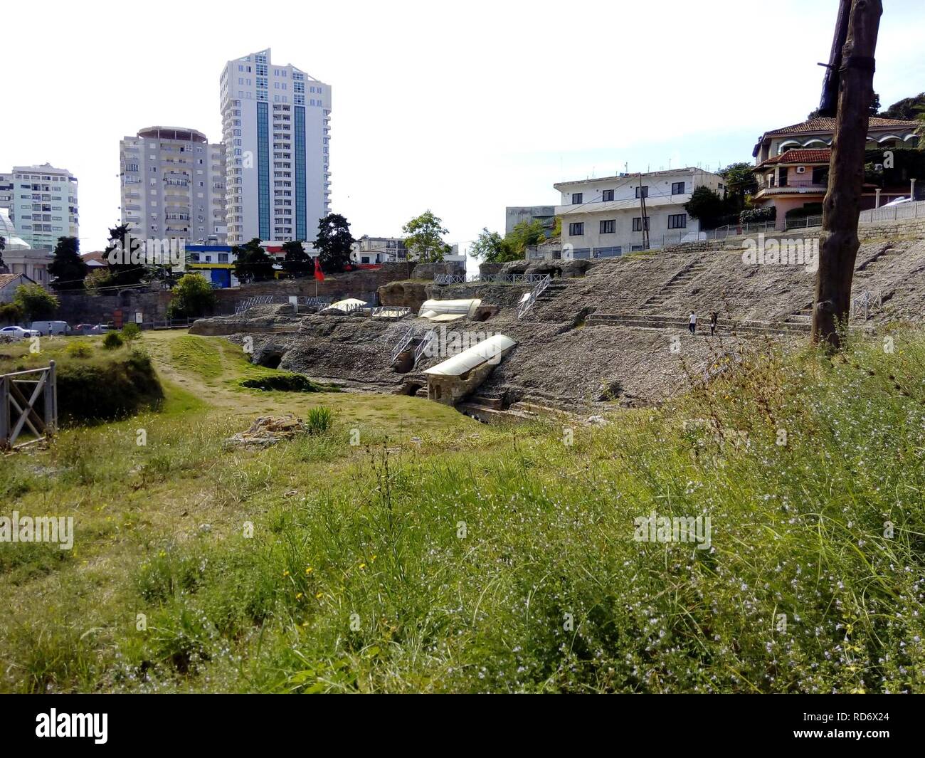 Amphitheater of Albania,Durres city Stock Photo - Alamy